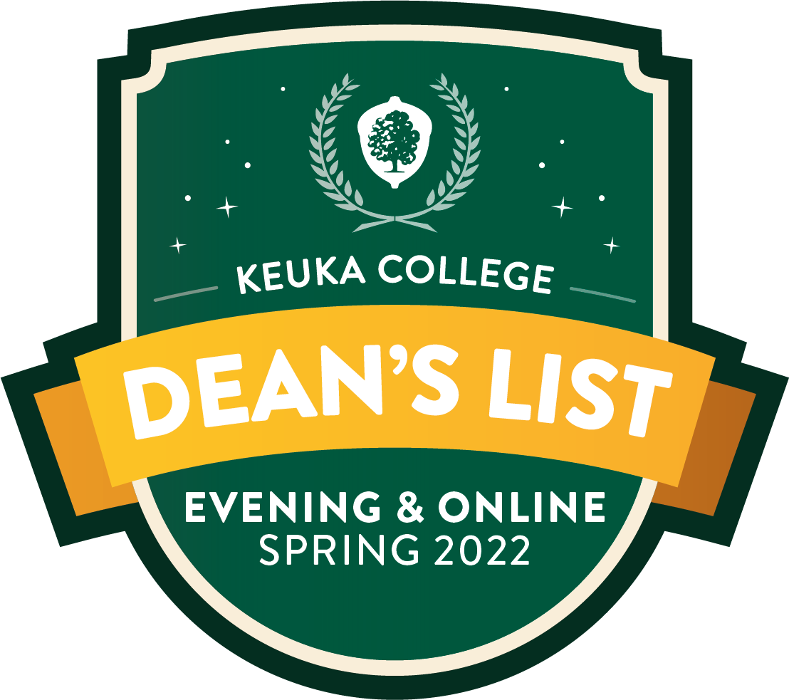 Evening & Online Dean's List Badge Download | Keuka College